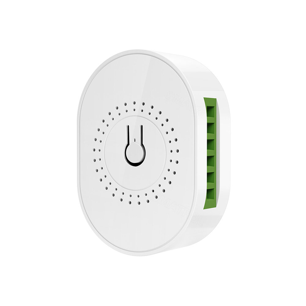 Tuya WiFi RF433 Mini Curtain Switch Module Intelligent Home Device Sharing Timing Function Intelligent Linkage Mobilephone APP Control Compatible with Voice, Material ABS, Color black white, Type TMWC02-B TMWC02-W HFY3-W, Input voltage 100~240V 50/60Hz,
