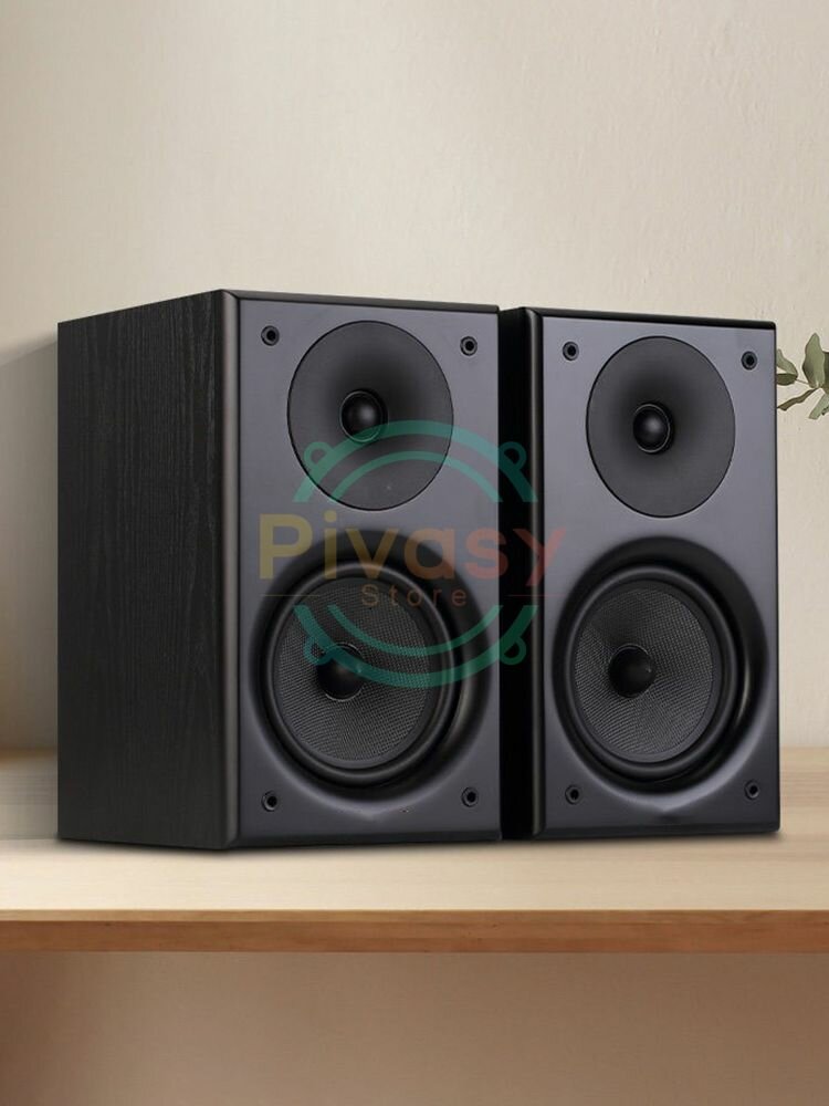 Высококачественный пассивный HIFI-динамик 6,5 дюйма, 100 Вт, 4 Ом, 88 дБ, 48-20 кГц, объемный звук, цвет дерева
