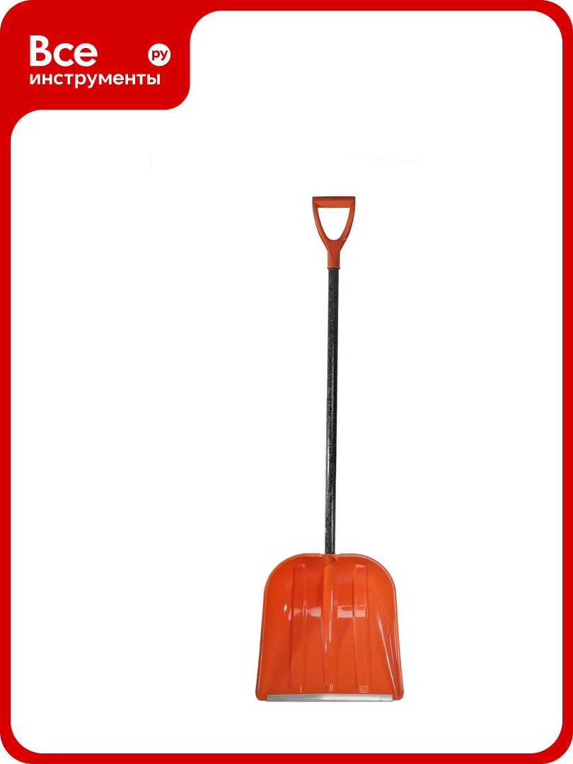 Снегоуборочный инвентарь Sturm! 3010-15-21, лопата для уборки снега, корпус полипропилена, черенок фибергласса, ручка