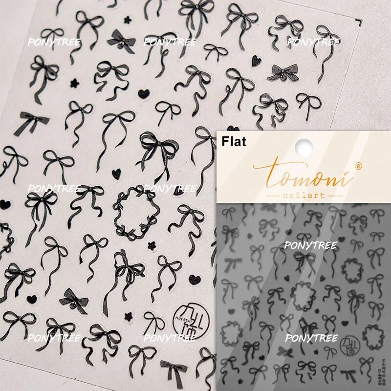 Наклейки для ногтей PONYTREE, Цвет: MP6146TO4616, бантики