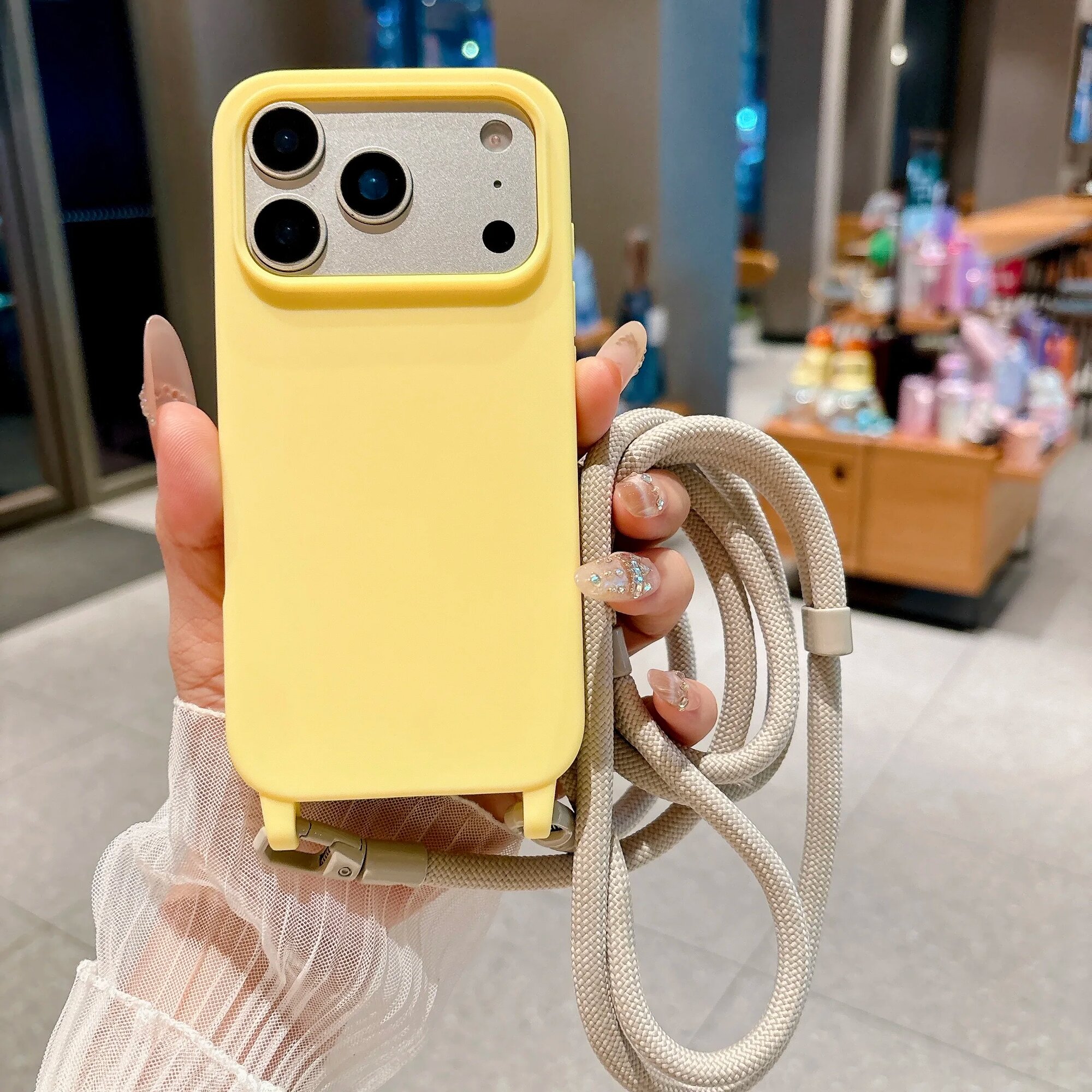 Цветной Силиконовый Чехол Для iPhone 18/17/16 Pro Max Plus Air 16e/17e С iPhone 16e, Желтый, YELLOW