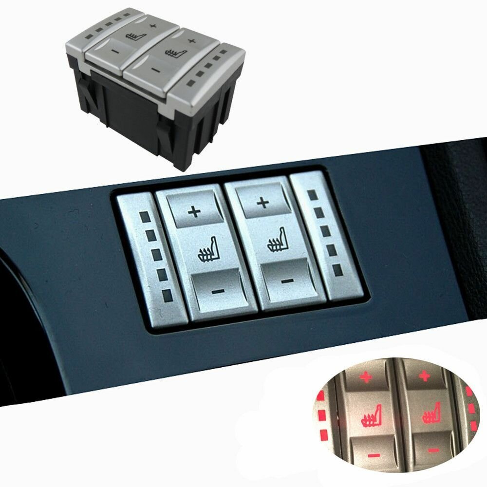 Переключатель кнопки обогрева сидений Ford Mondeo MK4 S‑MAX Galaxy MK3 6M2T‑19K314‑AC серебристо‑чёрный новый