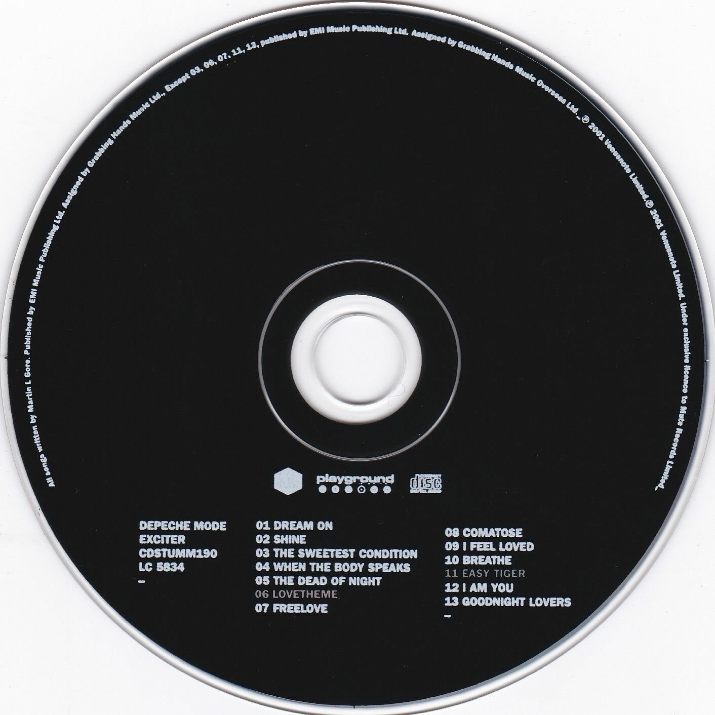 Depeche Mode - Exciter, 2001, 16-page, CD-Аудио — фото 1