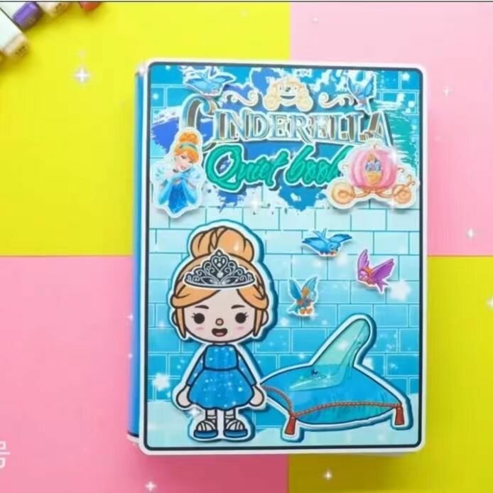 Книжка-игрушка Hello Kitty Магнитный домик с куклой из ламинированной бумаги для творчества