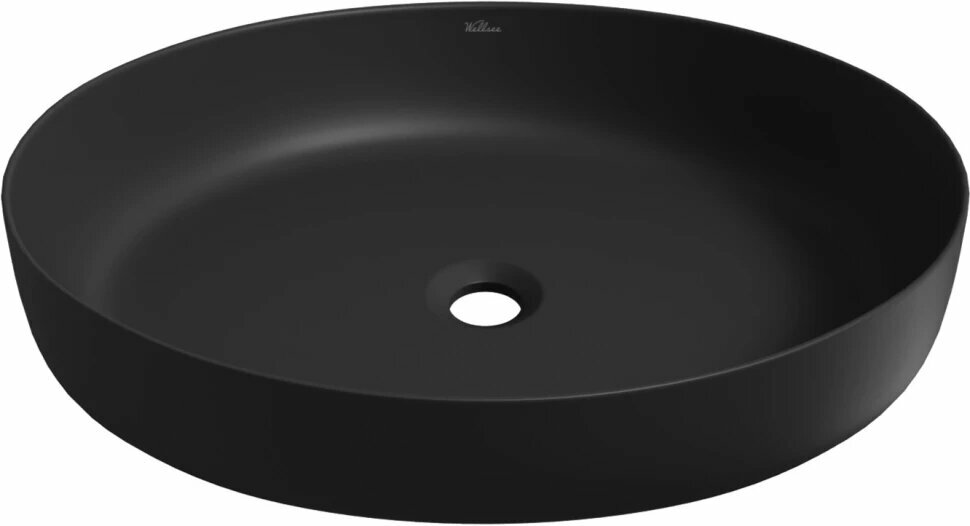Раковина-чаша Wellsee Belle Spa 3.0 335906000 55x41 см, накладная, черный матовый