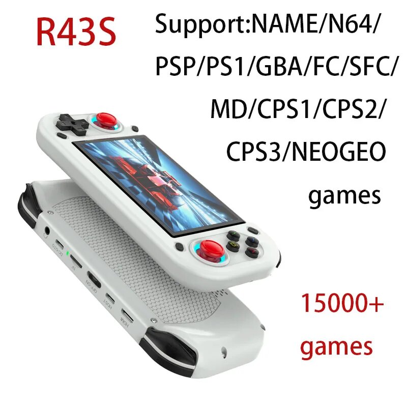 FUNKIDDY R43S портативная консоль, white, 64G(15K Games)