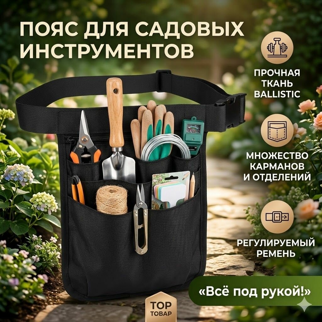 Пояс для садовых инструментов