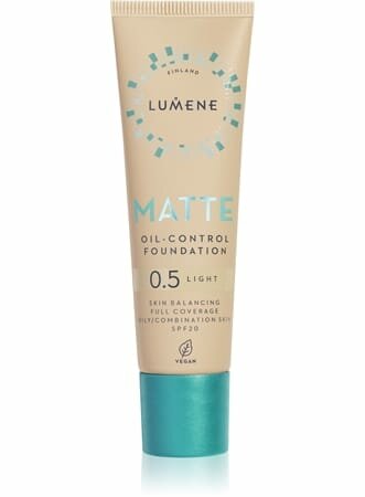 Тональный крем Lumene Matte Oil-Control Foundation, оттенок 0,5 светлый нюд, 30 мл