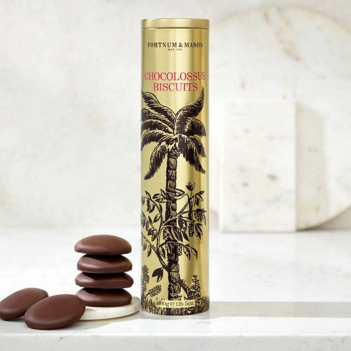 Fortnum&Mason Печенье c темным шоколадом и орехами макадамии Chocolossus Biscuits, 600 г