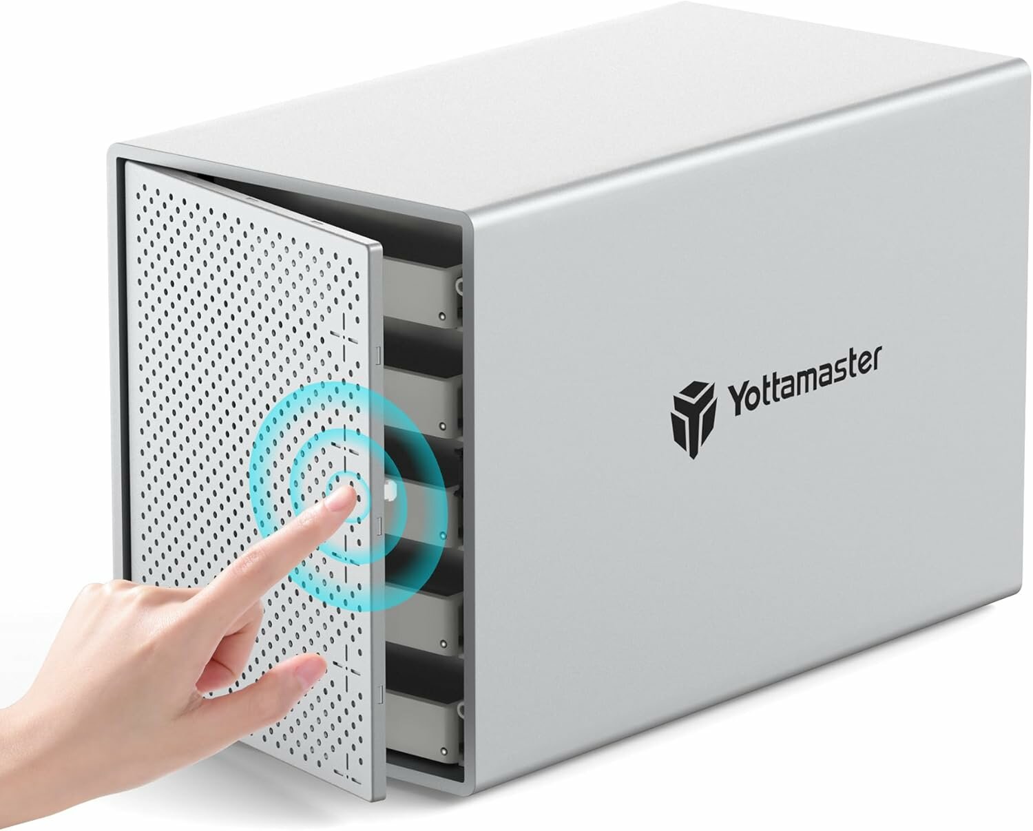 Внешний корпус для жестких дисков Yottamaster на 5 отсеков, алюминиевый, USB 3.0, 3,5 дюйма, подходит для жестких дисков SATA 3,5 и 2,5 дюйма, поддерживает до 90 ТБ (5 x 18 ТБ) PS500U3
