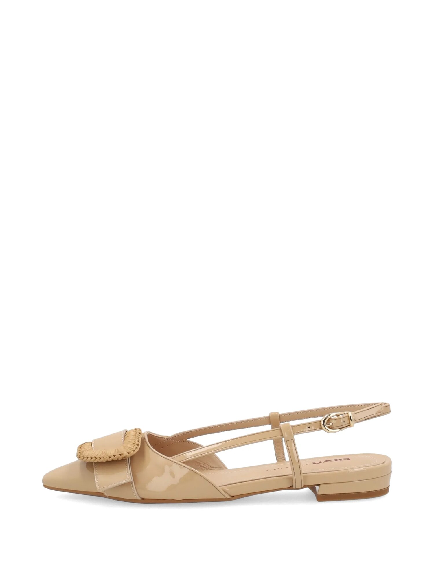 Туфли Frau Buckle-detail patent leather slingbacks