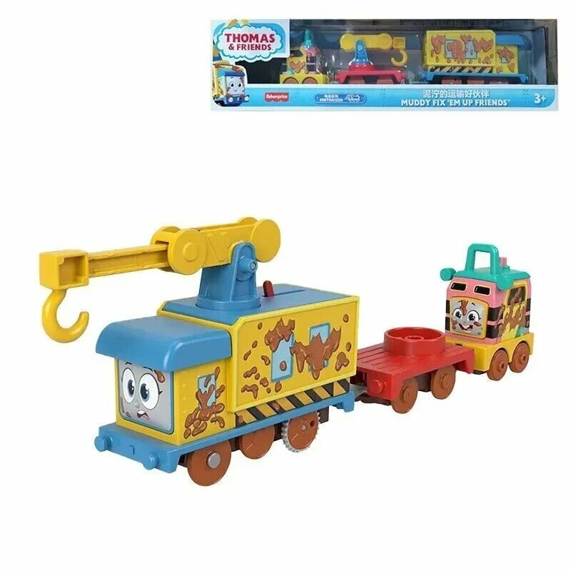 Паровоз Mattel Thomas & Friends Новый электрический MUDDY FIX EM UP FRIENDS