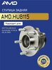 AMD. HUB115 Ступица с подшипником MITSUBISHI OUTLANDER III 12- задн. 2WD