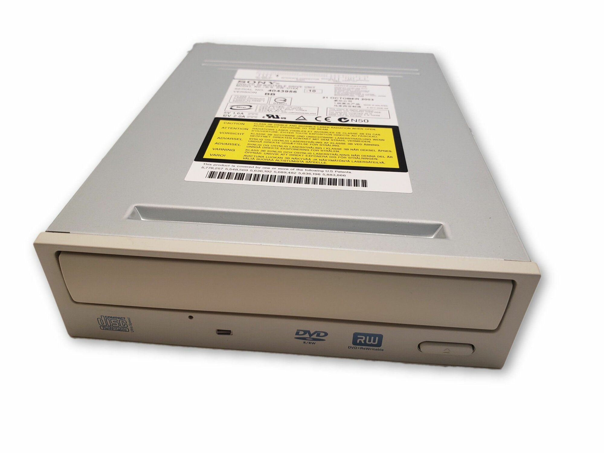 Sony DW-D26A Glacier White + шлейф IDE