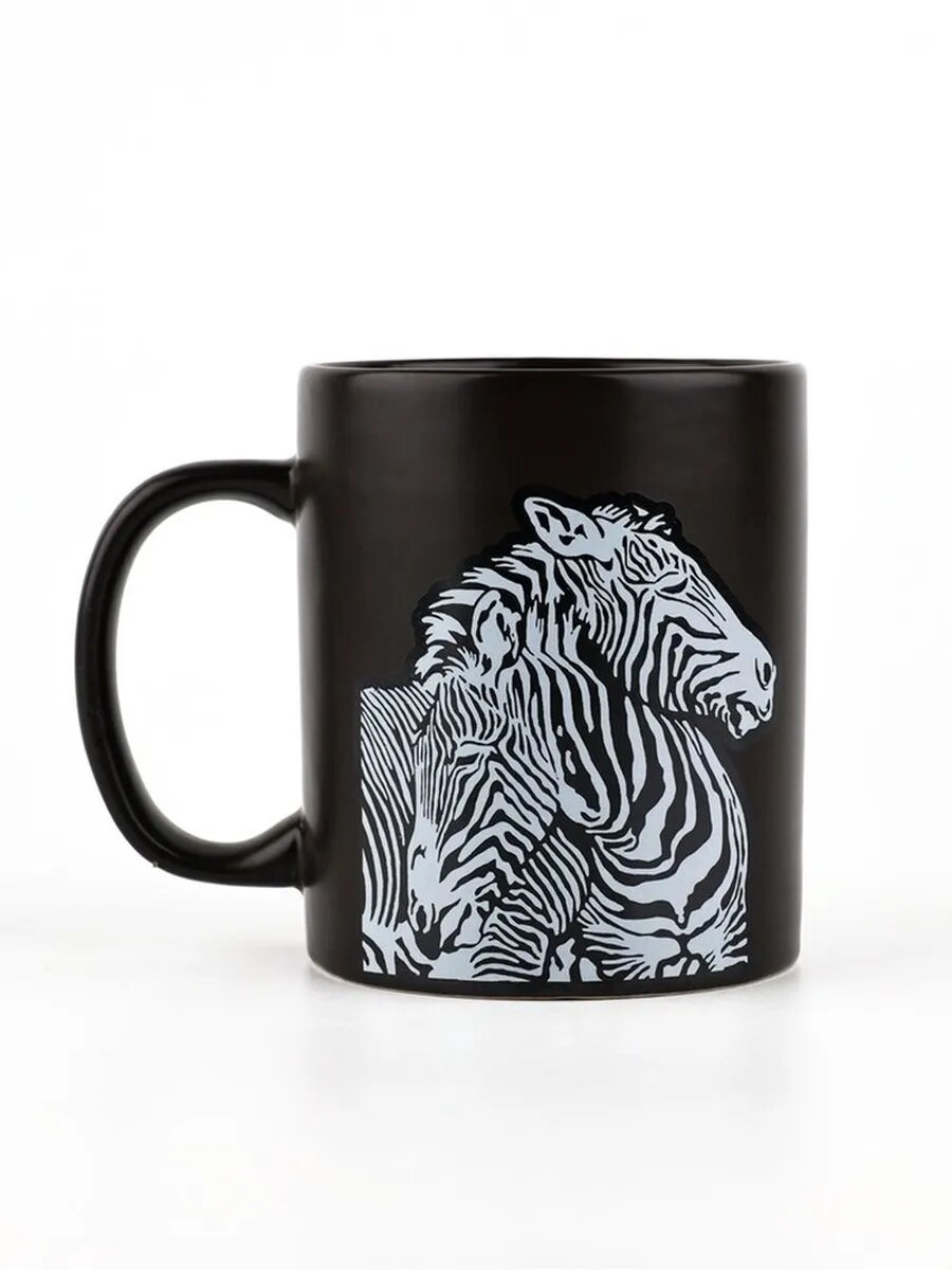 Керамическая кружка с зебрами, 350 мл