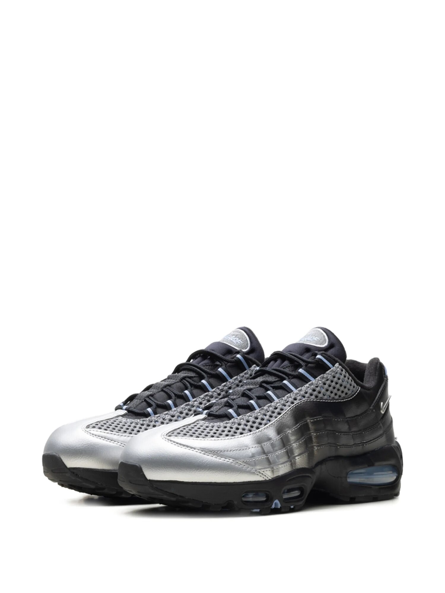 Кроссовки NIKE Air Max 95 Big Bubble sneakers, размер 8.5 US, black/black — фото 1