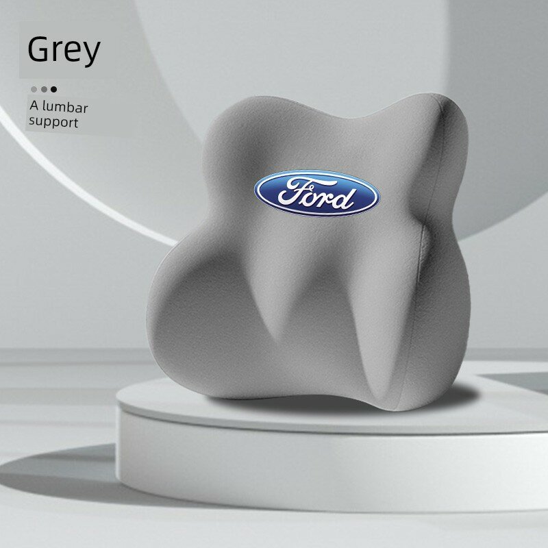 Подставка для поясницы Ford Mustang с памятью формы, серая, комфортная поддержка