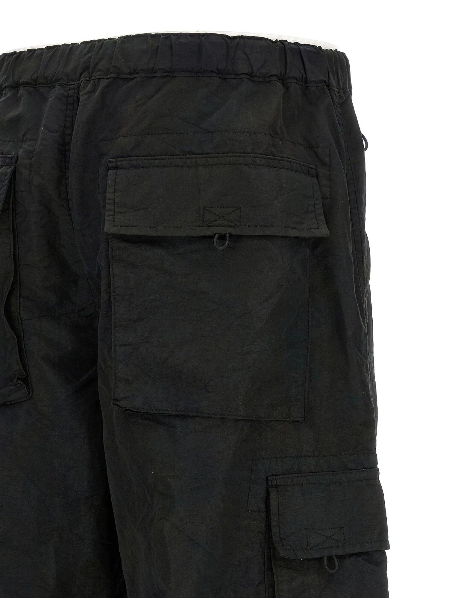 Брюки COMME des GARCONS Elasticated-waist cargo trousers, размер 48, черный — фото 1