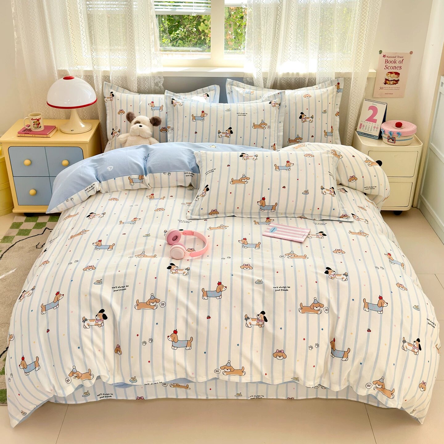 Пододеяльник из 100% хлопка, цельный, из чистого хлопка, 150x200x230, двуспальный, детский, с мультяшным рисунком, для