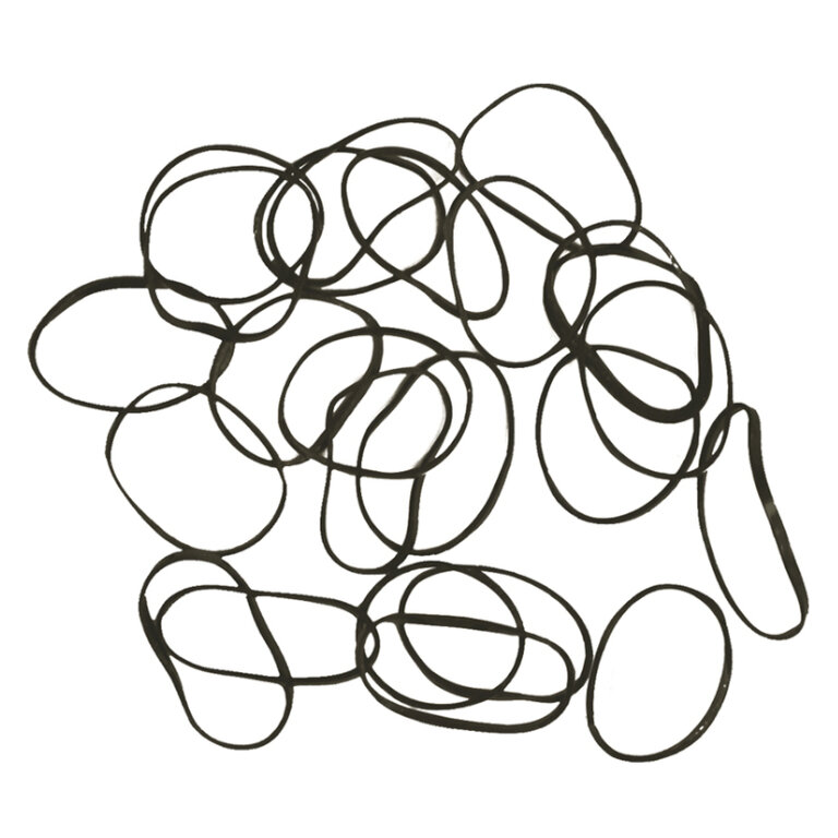 DEWAL rubber bands mini Резинки для волос Германия 100 шт