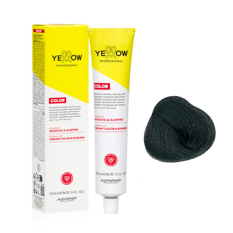 YELLOW PROFESSIONAL Ye Color Permanent Coloring Cream Краска Италия 100 мл
