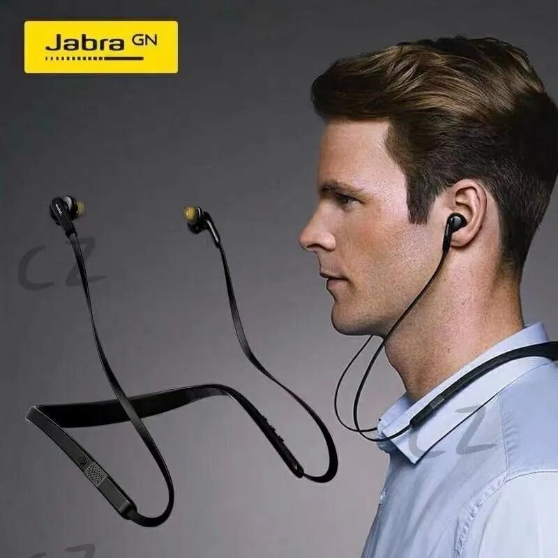 Беспроводные наушники Jabra Elite 2 с микрофоном, USB, черные, для спорта