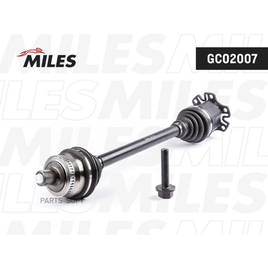MILES GC02007 Привод передний правый в сборе AUDI A4 (8E2 B6) +ABS. ()