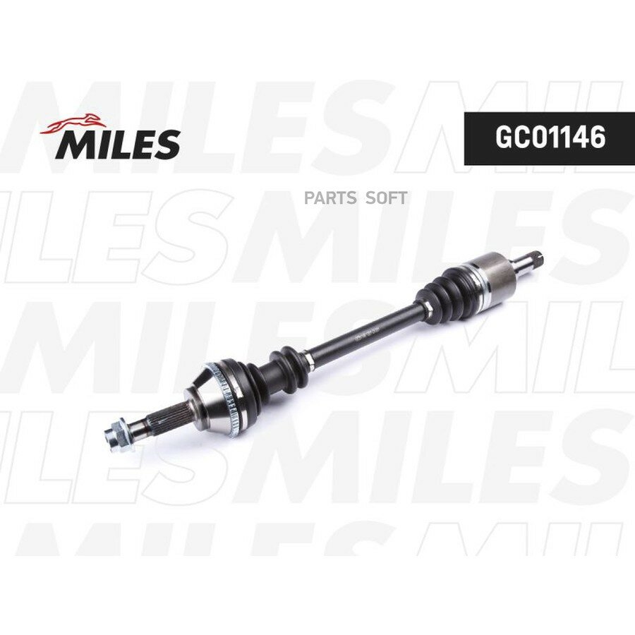 MILES GC01146 Привод в сборе CITROEN JUMPER/FIAT DUCATO/PEUGEOT BOXER 1.9-2.8 94-02 лев. (ABS) ()