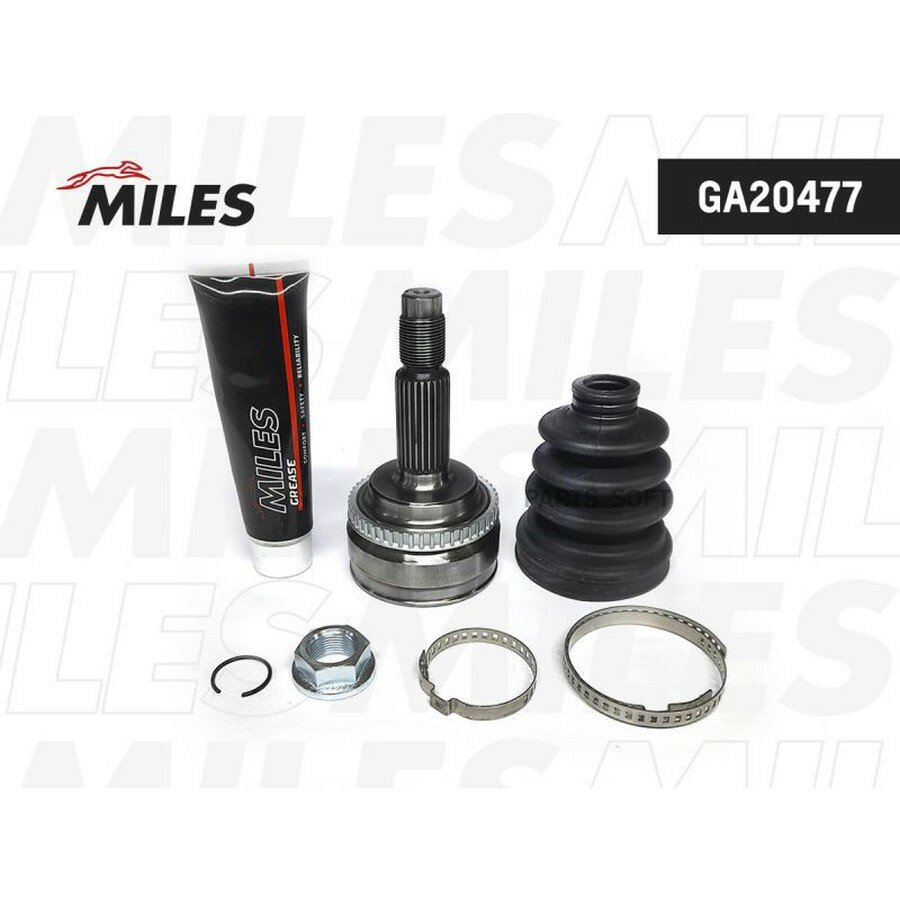 MILES GA20477 ШРУС TOYOTA COROLLA IX/VERSO E120/PRIUS I-II 1.5-1.8 00-09 нар. +ABS ()