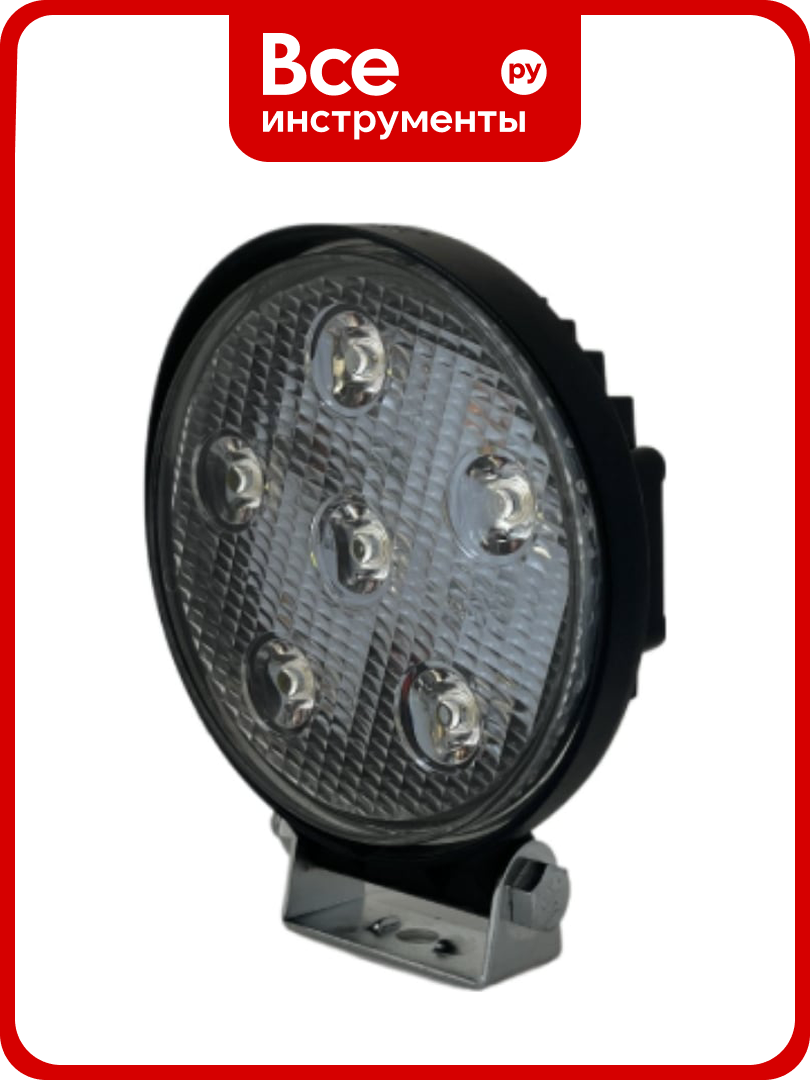 Рабочий свет ZOOML 10-60V 18W 6500-7000К Slim (Epistar/6, направленный, Ø115х35) WL-330037H