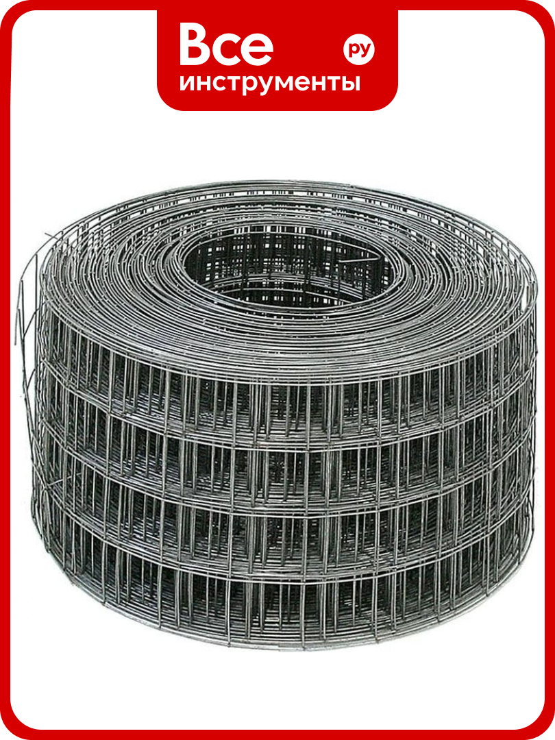 Сетка сварная ВИТ в рулоне, ячейка 50x50, размер 0,25x25м, 1.4 мм, 33011