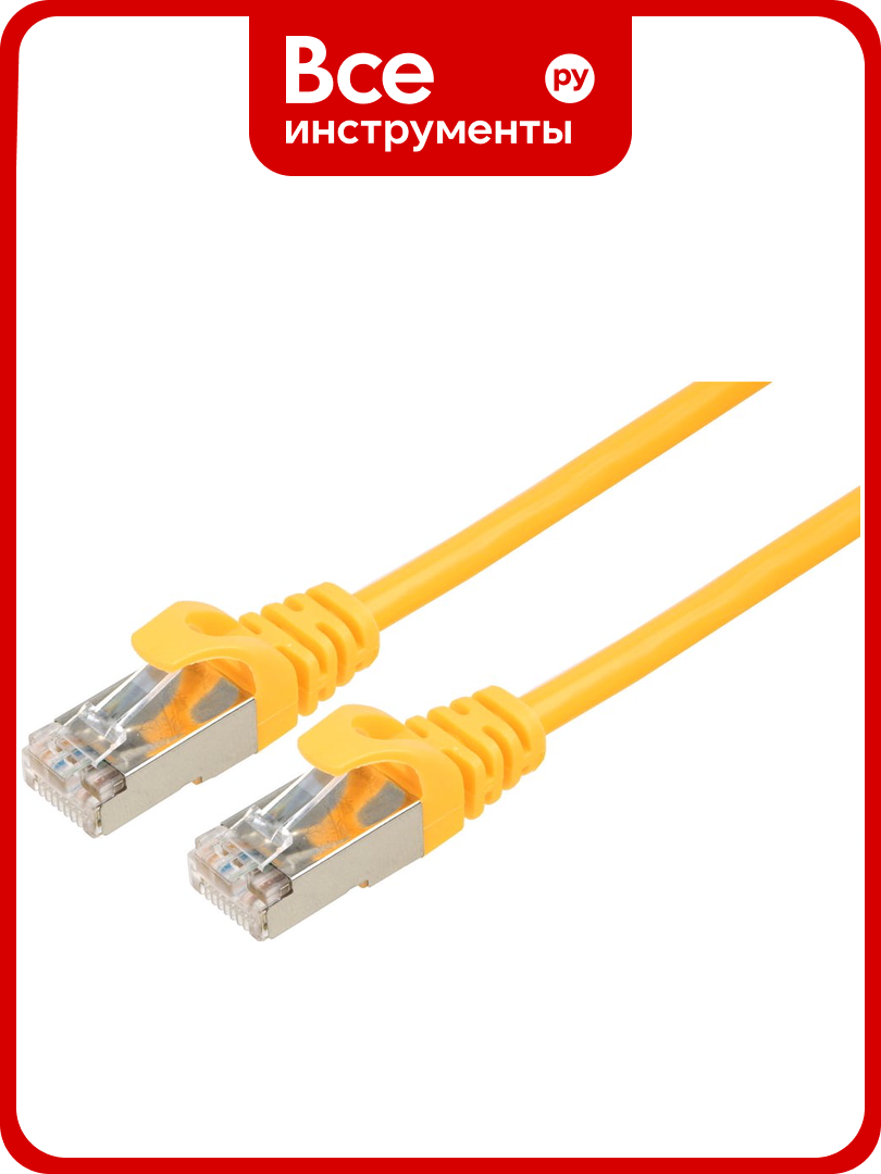 Многожильный патч-корд Cablexpert FTP кат.6, 10м, литой, жёлтый PP6-10M/Y-O
