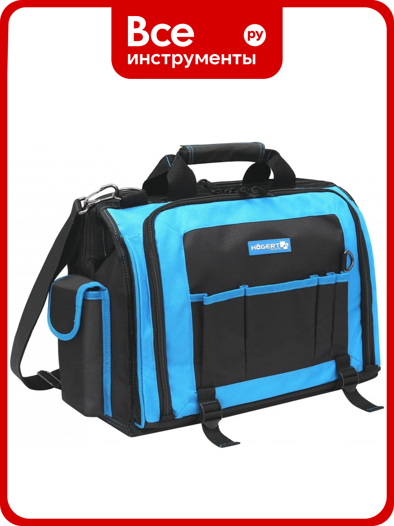 Сумка электрика HOEGERT TECHNIK heavy duty 23 кармана HT7G200