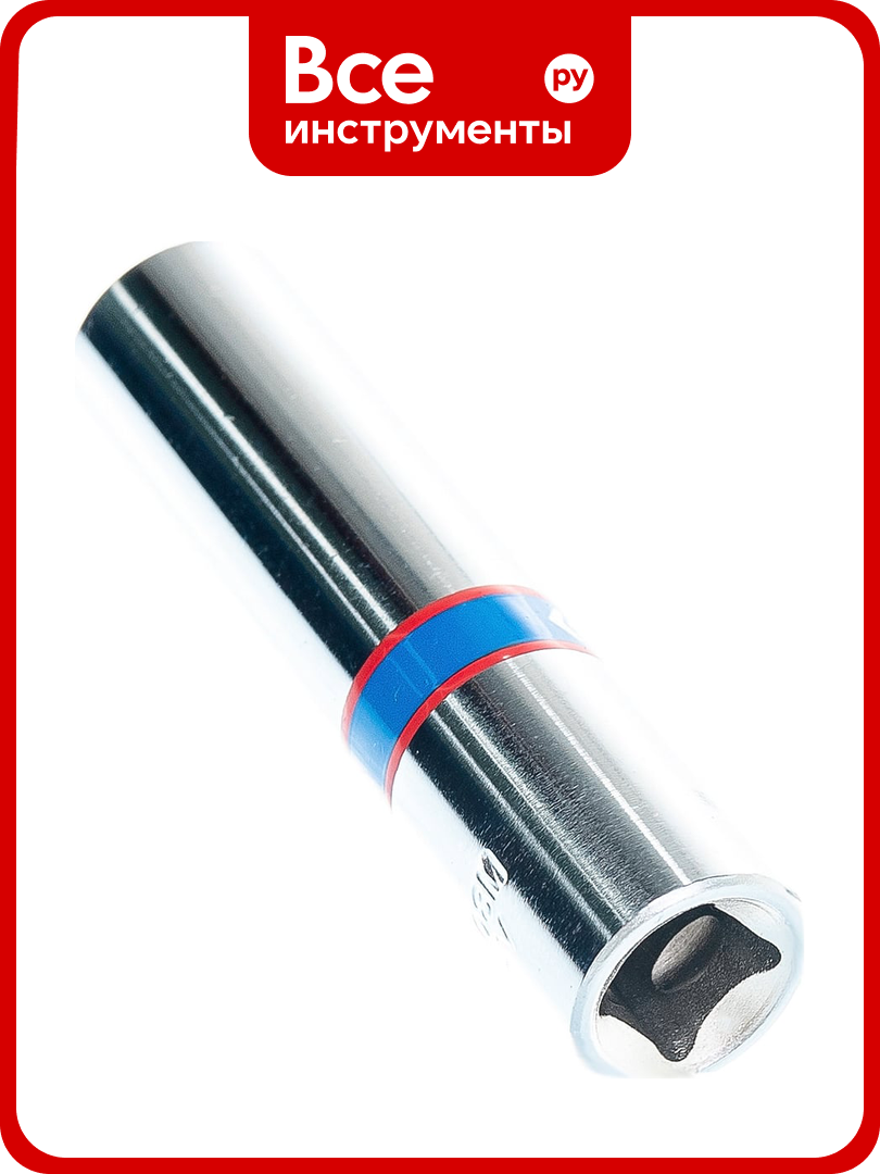 Головка торцевая глубокая шестигранная 1/4", 8 мм KING TONY 223508M