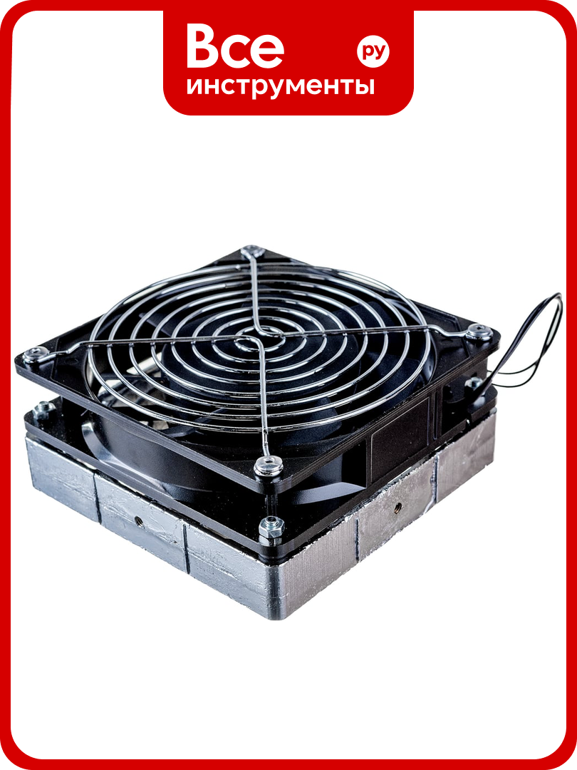 Обогреватель на DIN-рейку с вентилятором EKF PROxima Quadro 200Вт, 230В, IP20 heater-vent-q-200-20 из литого алюминия