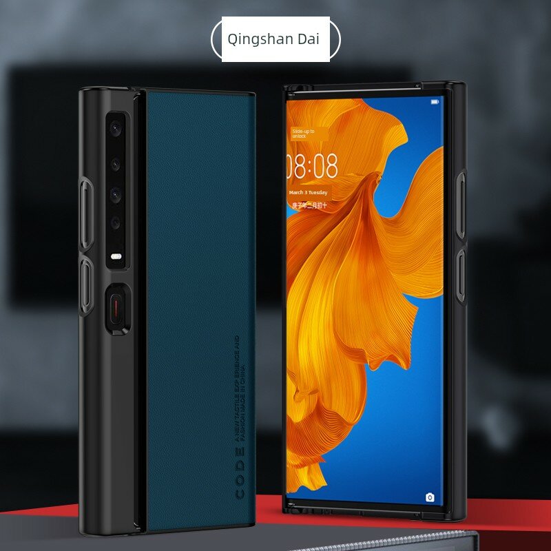 Чехол для Huawei Mate X3 с зеленым цветом Джади, кожаный, противоударный, полная защита