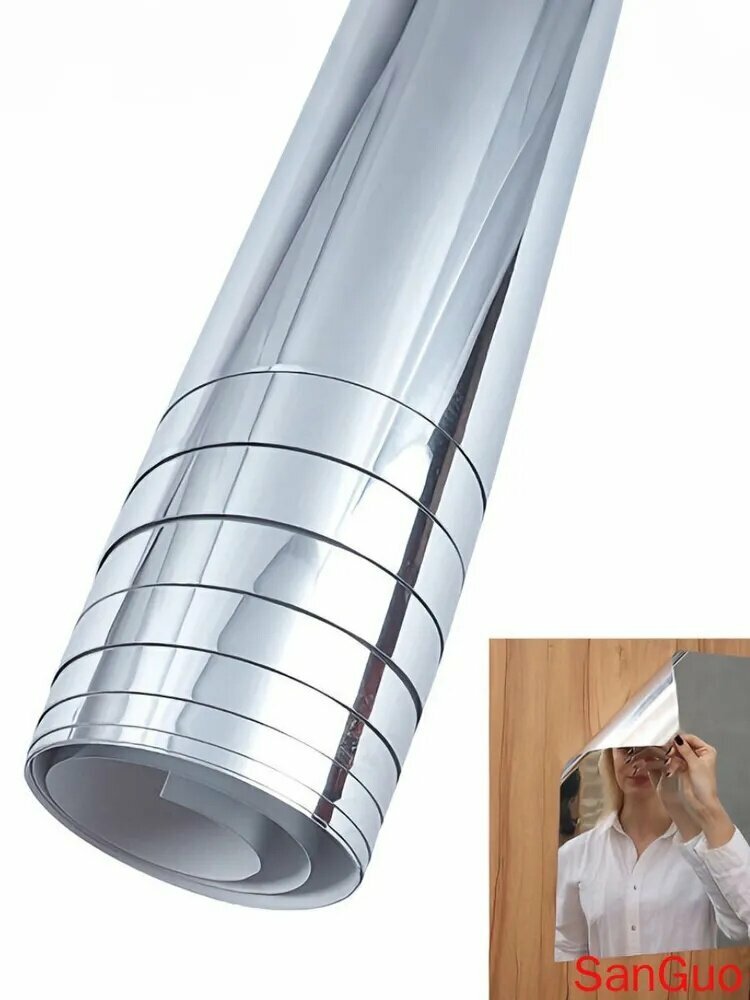 Гибкое зеркало для стены, 50x100 см