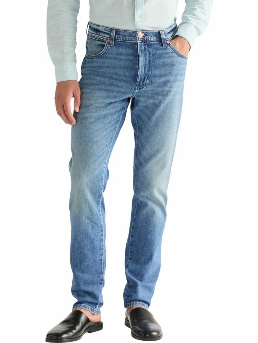 Джинсы зауженные Men River Tapered Jeans 