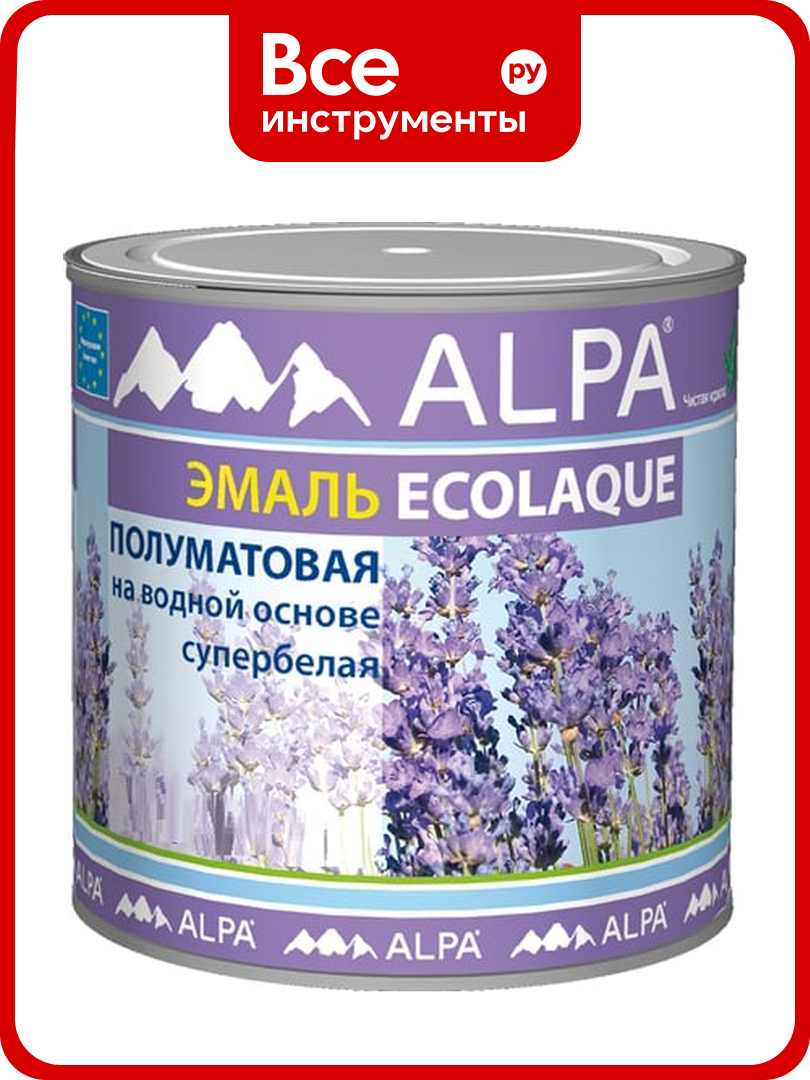 Экоэмаль ALPA полуматовая 2,5 л 3488570018002