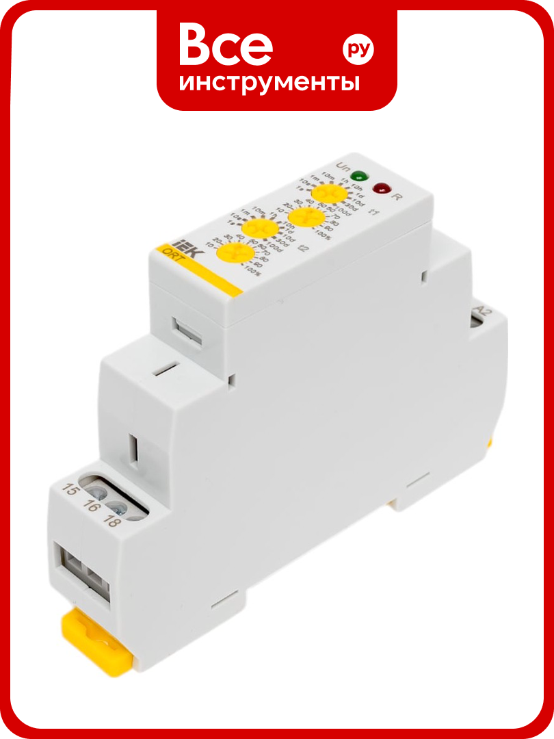Циклическое реле IEK ORT 1 контакт 12-240 В AC/DC ORT-S1-ACDC12-240V