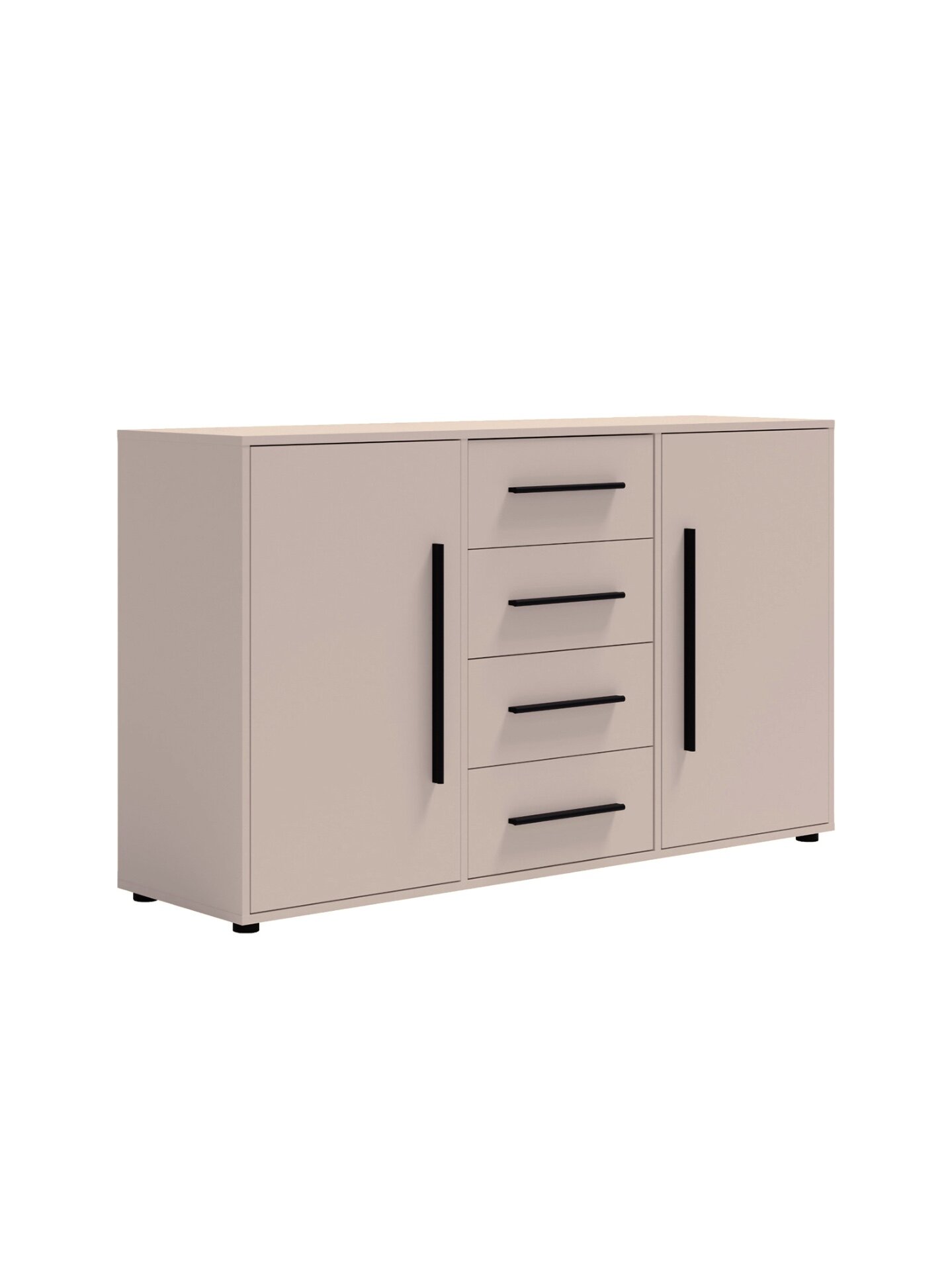 Распашной комод Майли (Кашемир) NOW 150x40x87 см, бежевый , распашной Фиеста