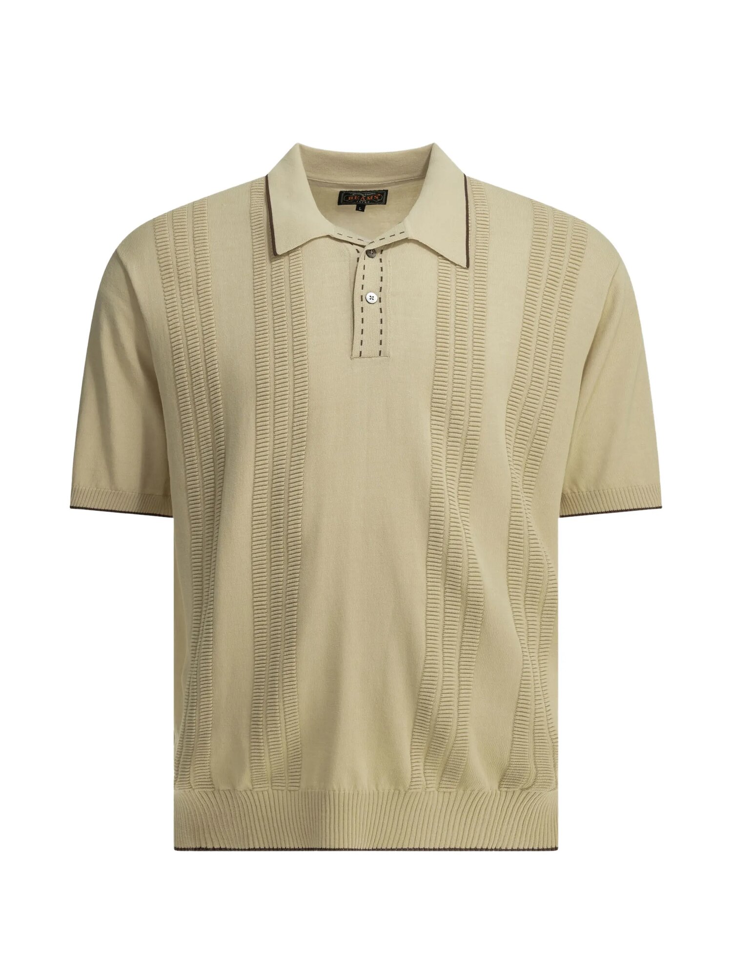 Рубашка Textured-knit polo shirt