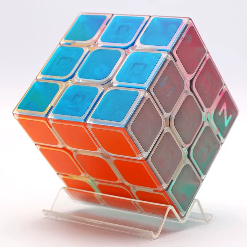 Прозрачный куб 3x3 для детей, плавное вращение, соревновательный класс, высококачественный материал