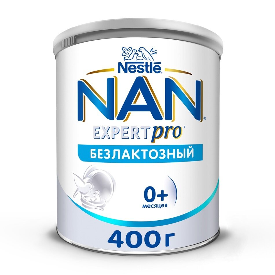 Nan безлактозный смесь сухая для детей с рождения 400 гр