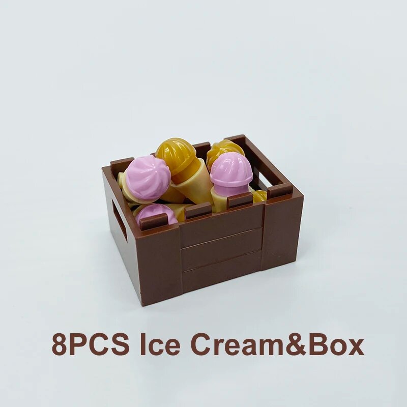 Конструктор Ice Cream & Box, 8шт, Цвет: as image show