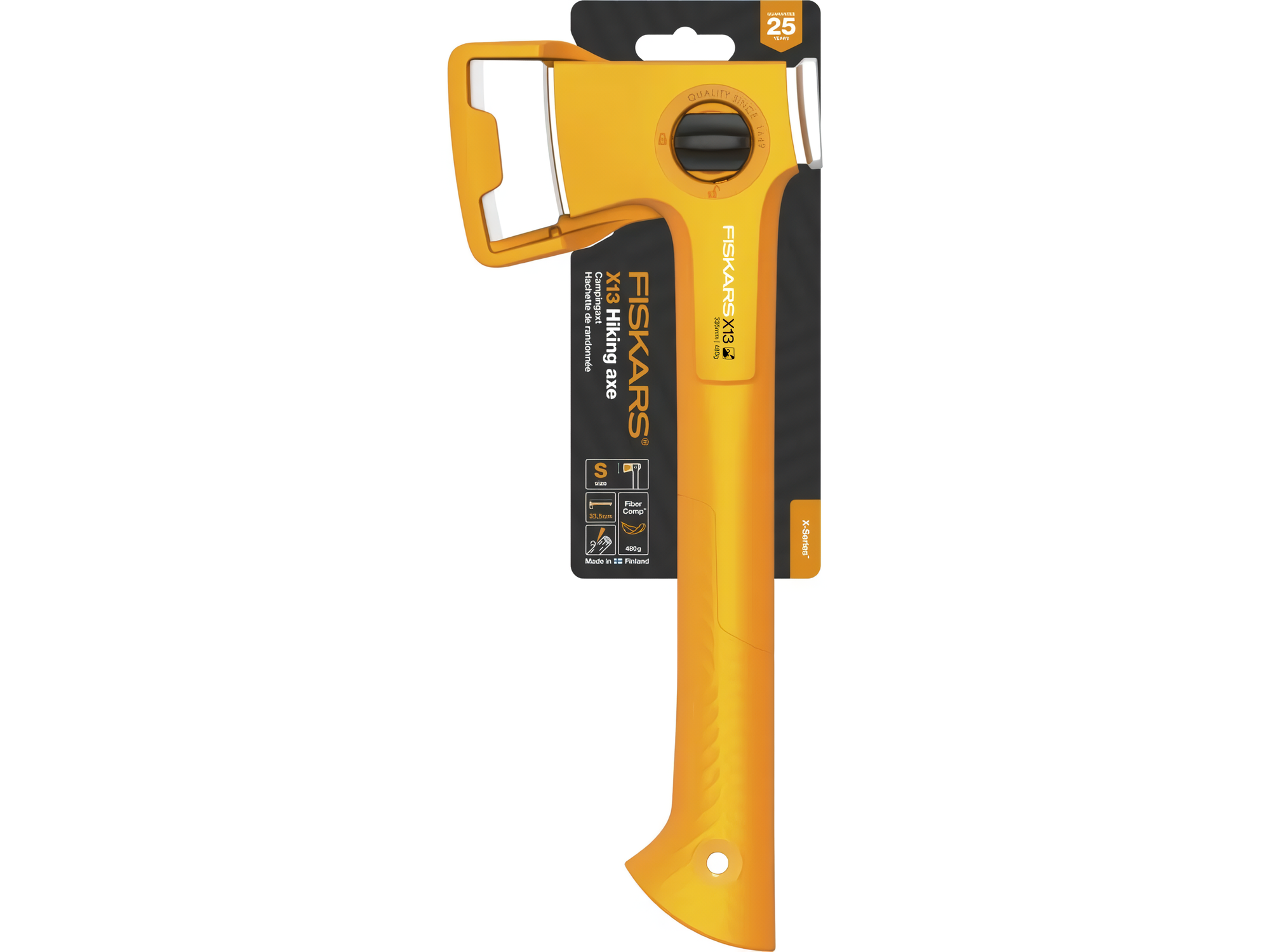 Топор туристический ультралегкий X13 FISKARS 1069101