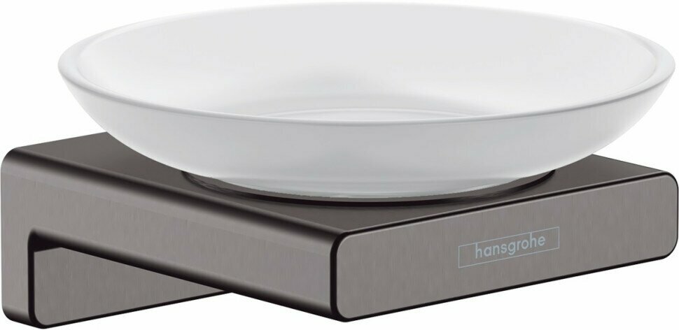 Мыльница Hansgrohe AddStoris 41746340 шлифованный черный хром