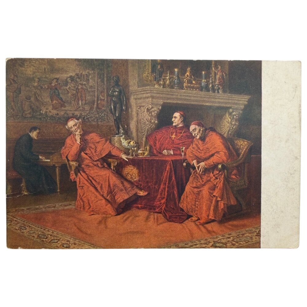 Почтовая открытка "Грютцнер - Адажио" 1910-1914 гг. Ришар, Российская Империя