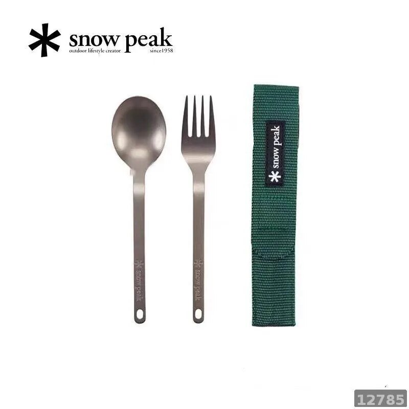 Набор туристических приборов Snow Peak, зеленый, 35 г