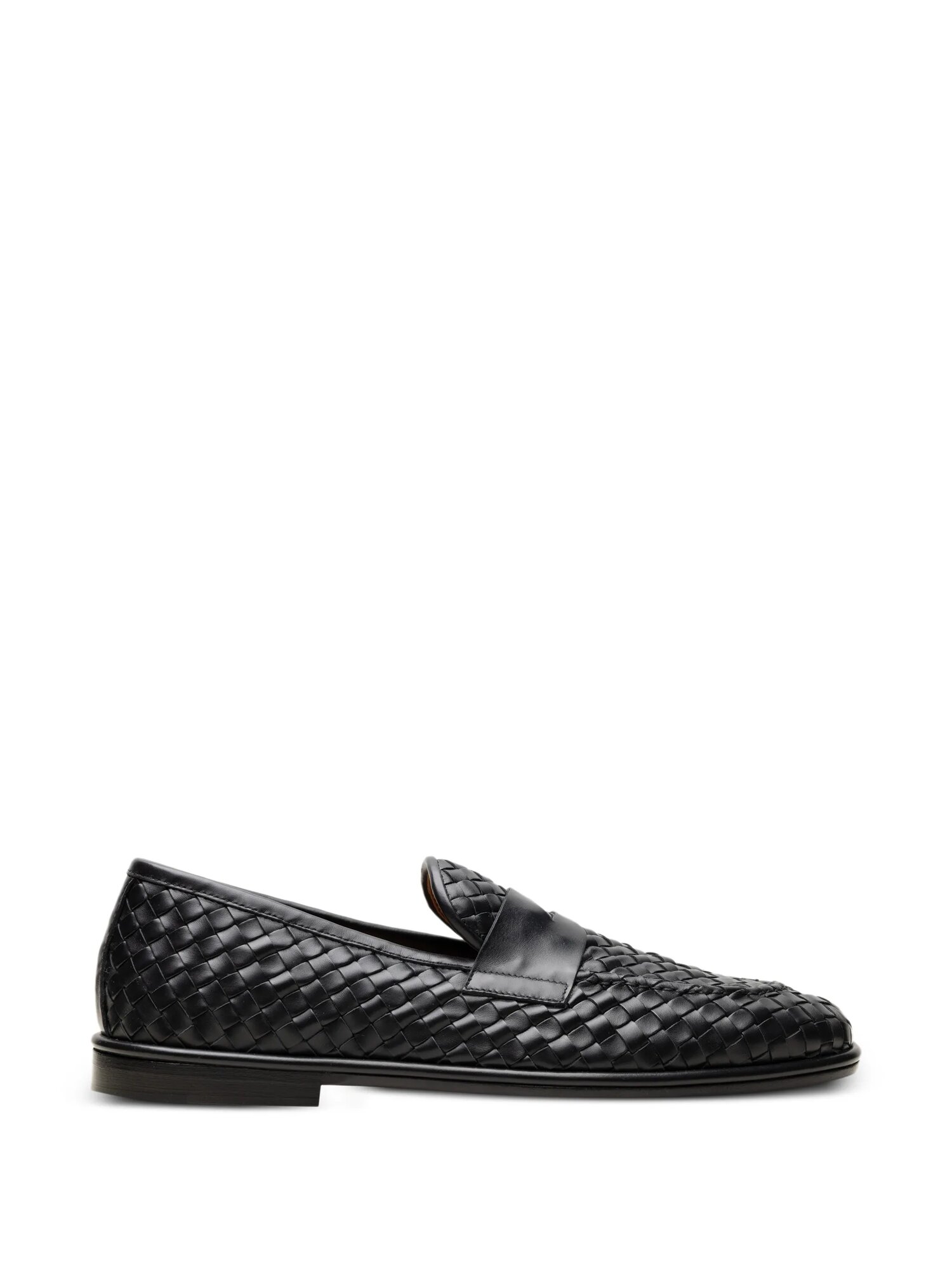 Лоферы  Woven leather loafers